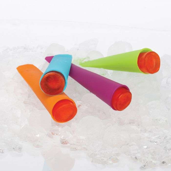 Ice Pop Set - Silicone, Set of 4 - The Joyful Gourmet